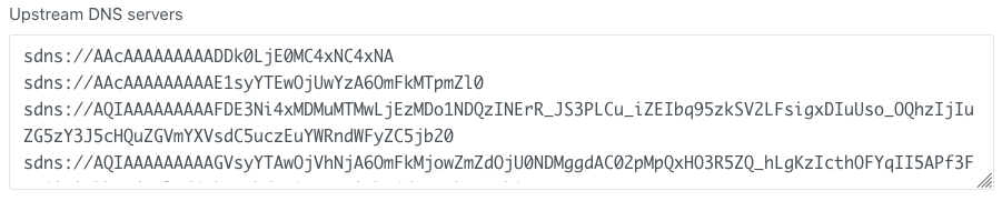 [Beta] Unable to resize upstream DNS servers input box · Issue #2189 · AdguardTeam/AdGuardHome ...
