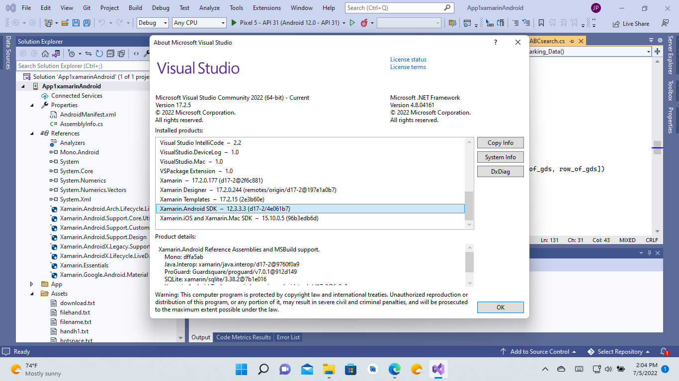 OS not working for C# Xamarin Android · Issue #6793 · dotnet/android · GitHub