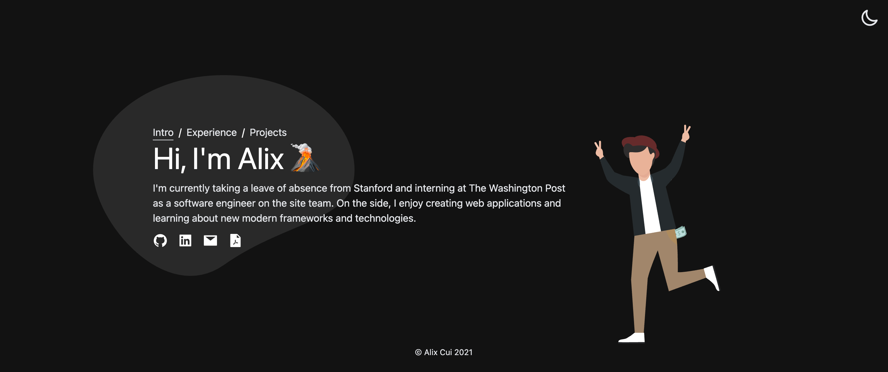 GitHub - acui51/personal-website: New version with Dark Mode // Next.js, TailwindCSS