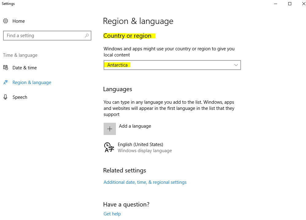 Support Automatically Report Of Country Code In The UWP SDK Issue