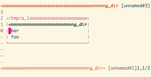 inconsistent behavior: a over long floating window title gets truncated from the right side ...