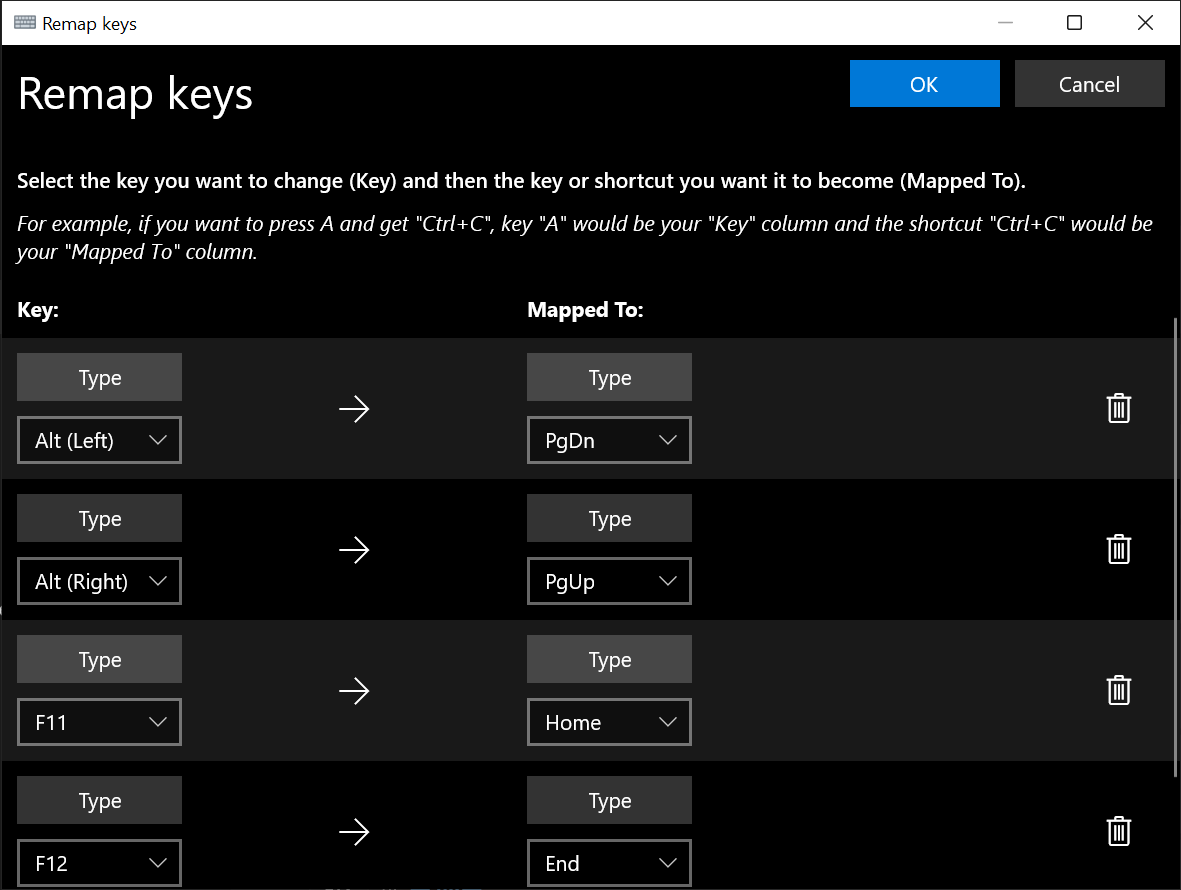 Outdated look on key remapping page · Issue #14113 · microsoft/PowerToys · GitHub