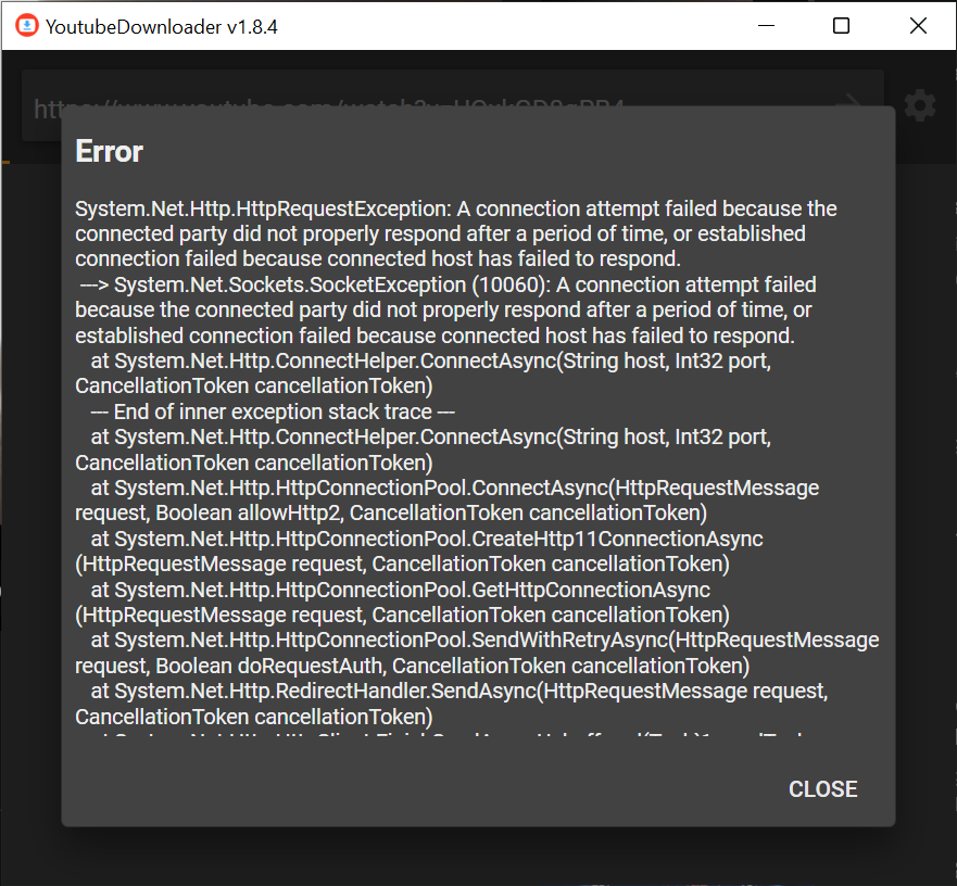 Not working over a PAC system proxy · Issue #247 · Tyrrrz/YoutubeDownloader · GitHub