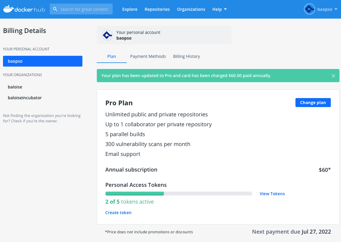 Extend subscription on Docker Hub · Issue #308 · baloise/open-source · GitHub