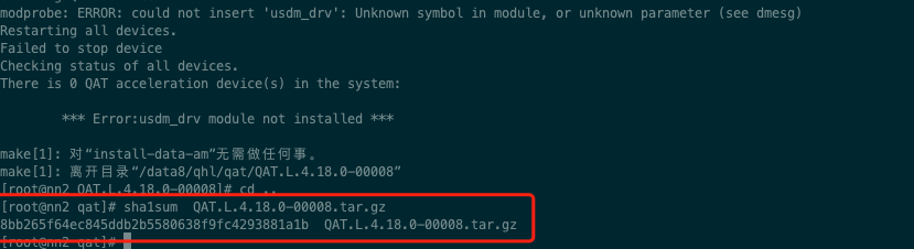 There Is 0 Qat Acceleartion Devices In The System · Issue 209 · Intelqatengine · Github