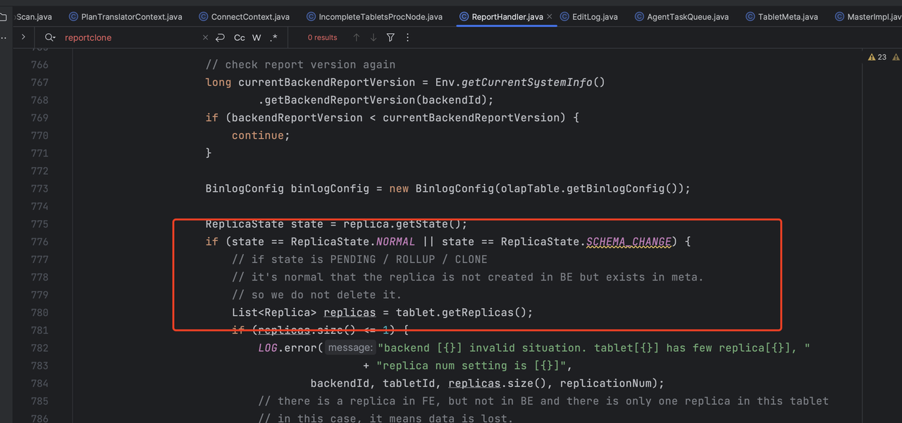 Bug The Newly Cloned Tablet Will Be Deleted · Issue 25744 · Apache