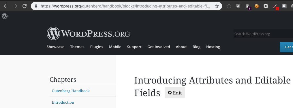 Broken Github-link when trying to edit Documentation · Issue #12197 · WordPress/gutenberg · GitHub