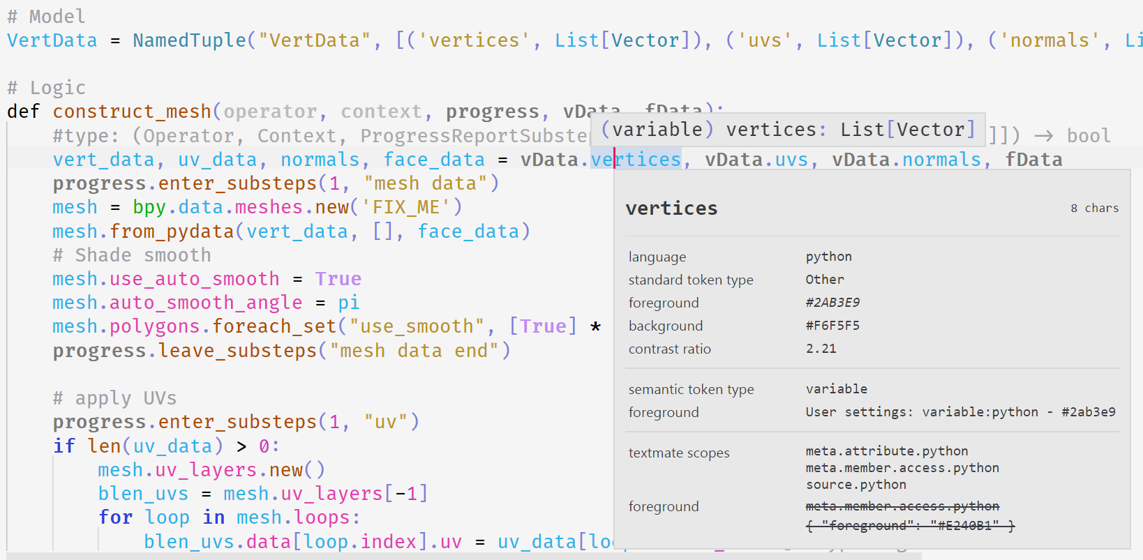 Semantic map ignores member.access for NamedTuples · Issue #723 ...