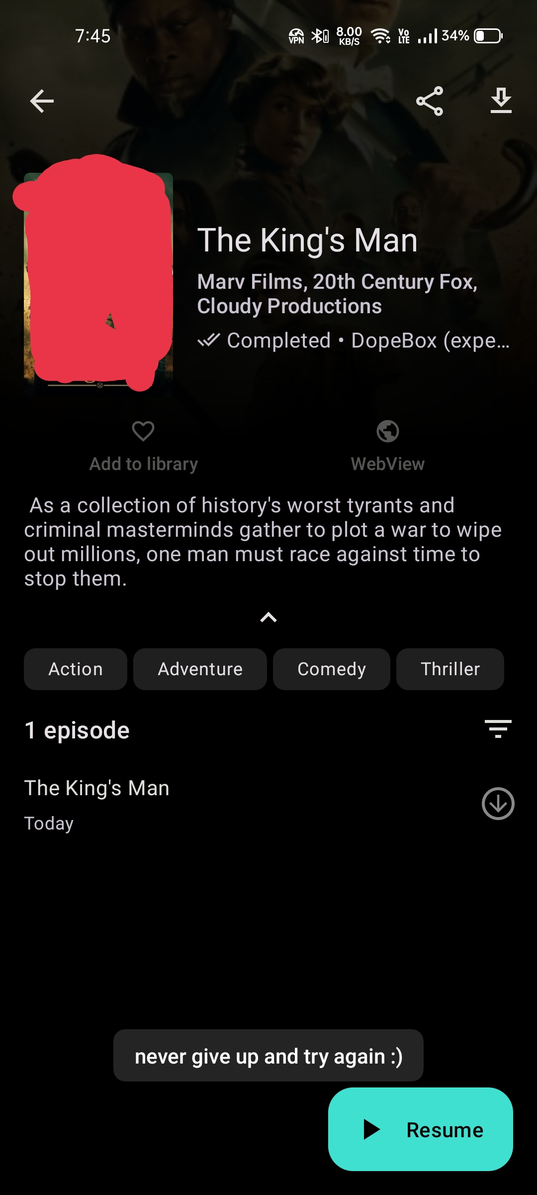 Dopebox not playing movie · Issue #389 · aniyomiorg/aniyomi · GitHub