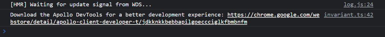 After Install Extension The Message On The Log Still Exist Download The Apollo Devtools For A 
