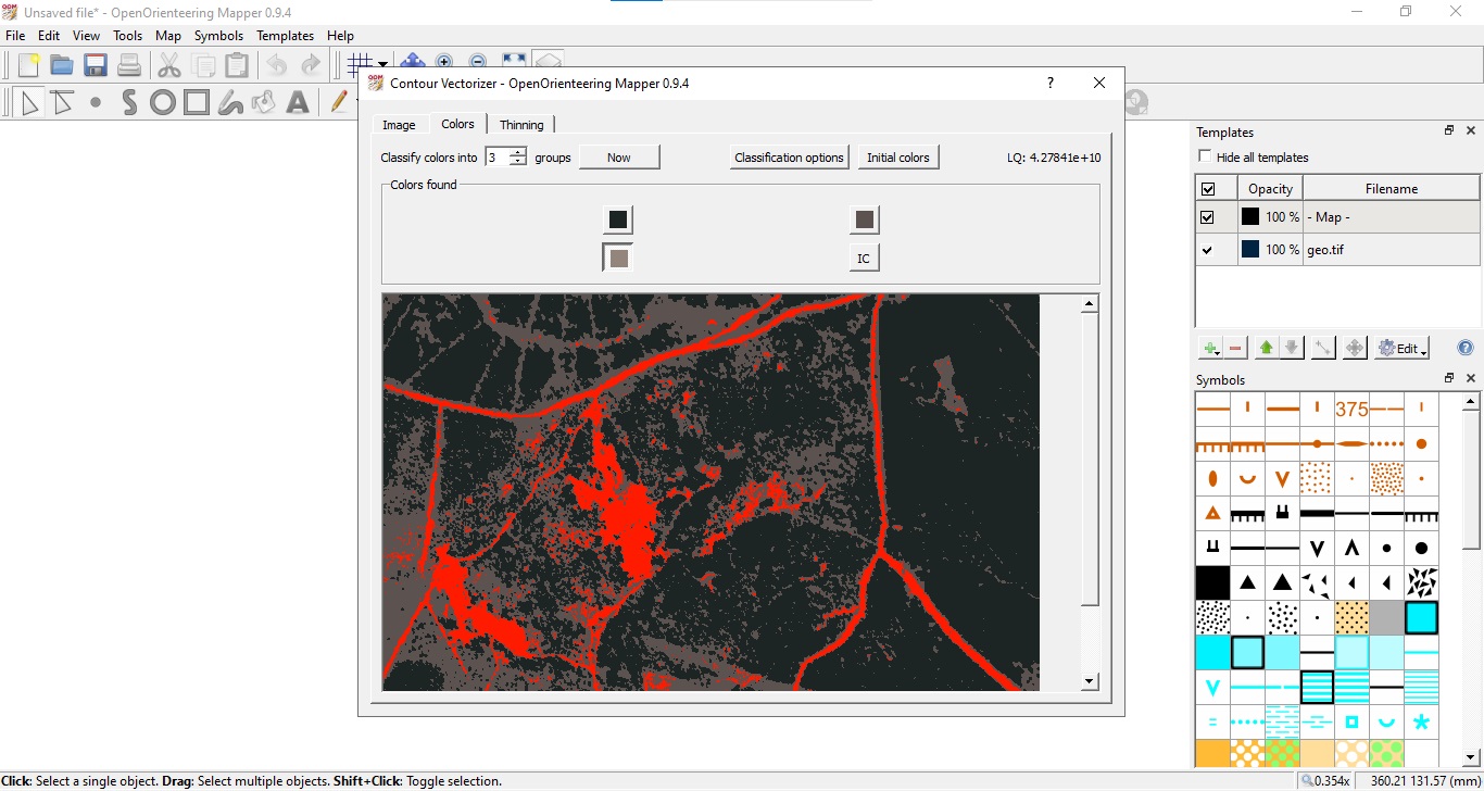 Vectorize lines detecting the plant density feature · Issue #1827 · OpenOrienteering/mapper · GitHub