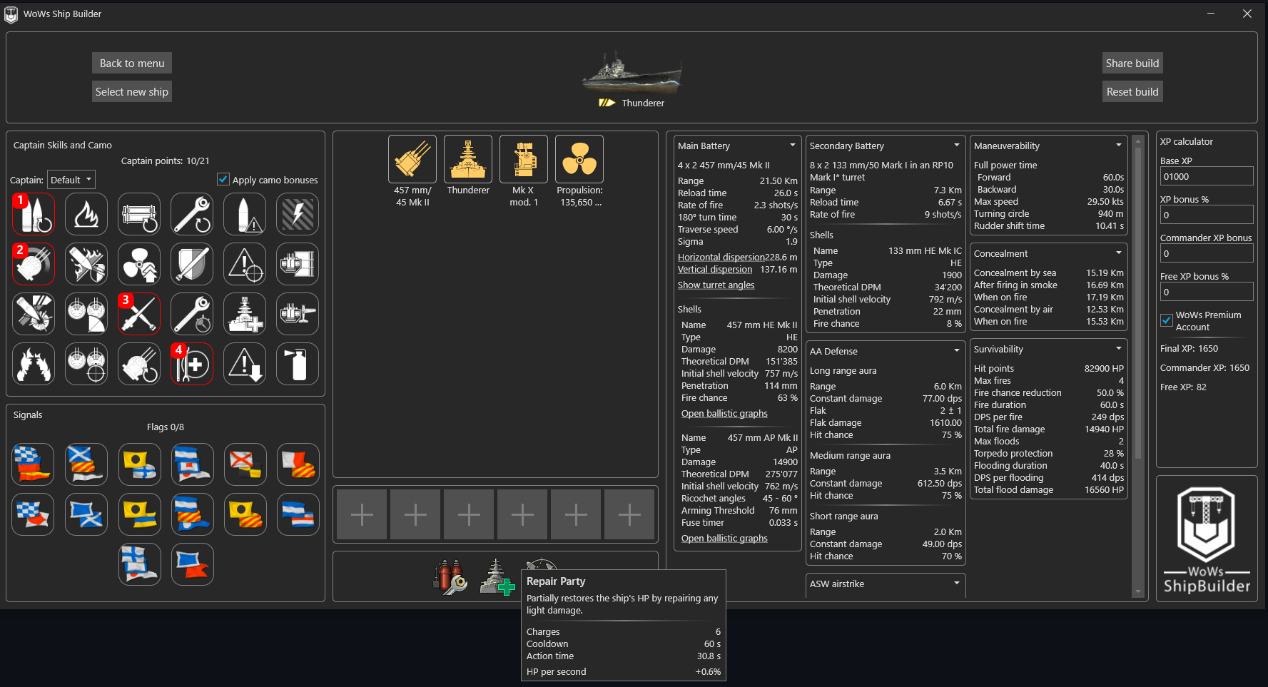 Emergency Repair Expert not reflecting on Repair Party correctly · Issue #30 · WoWs-Builder-Team ...