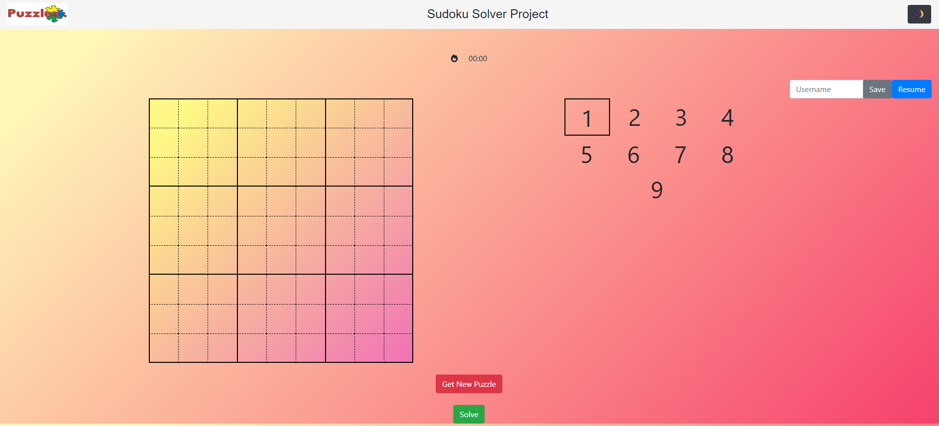 Save the game and resume option. · Issue #6 · CareerDevelopmentHub/Sudoku-Solver · GitHub