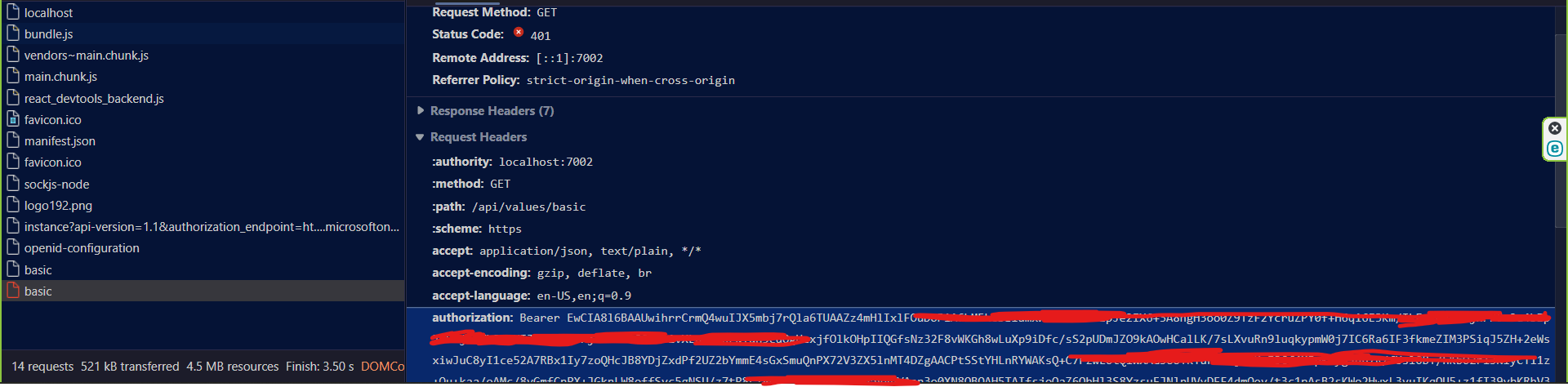 Azuremsal React Config To Connect To Aspnet Core Web Api · Issue 4629 · Azureadmicrosoft 4592