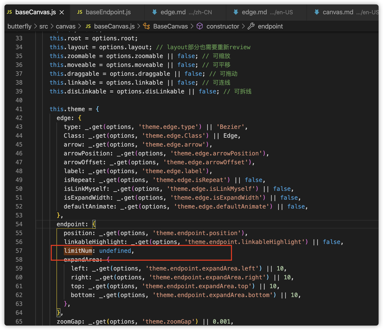 全局theme.endpoint.limitNum不生效问题 · Issue #355 · alibaba/butterfly · GitHub