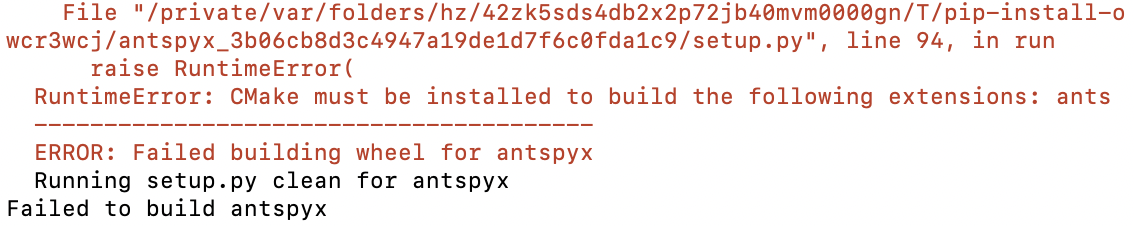 Error when attempting to install ANTsPy on Mac · Issue #300 · ANTsX/ANTsPy · GitHub