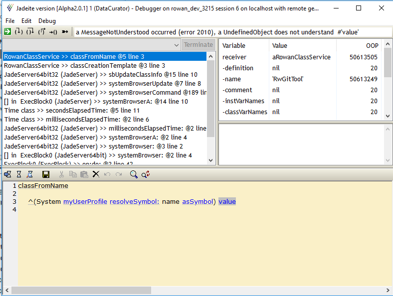 Tools visibility issues as DataCurator · Issue #222 · GemTalk/Rowan ...
