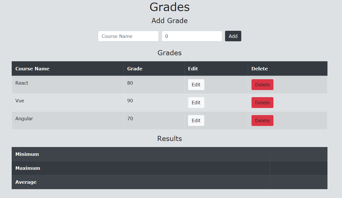 GitHub - salihelfatih/GradesApp