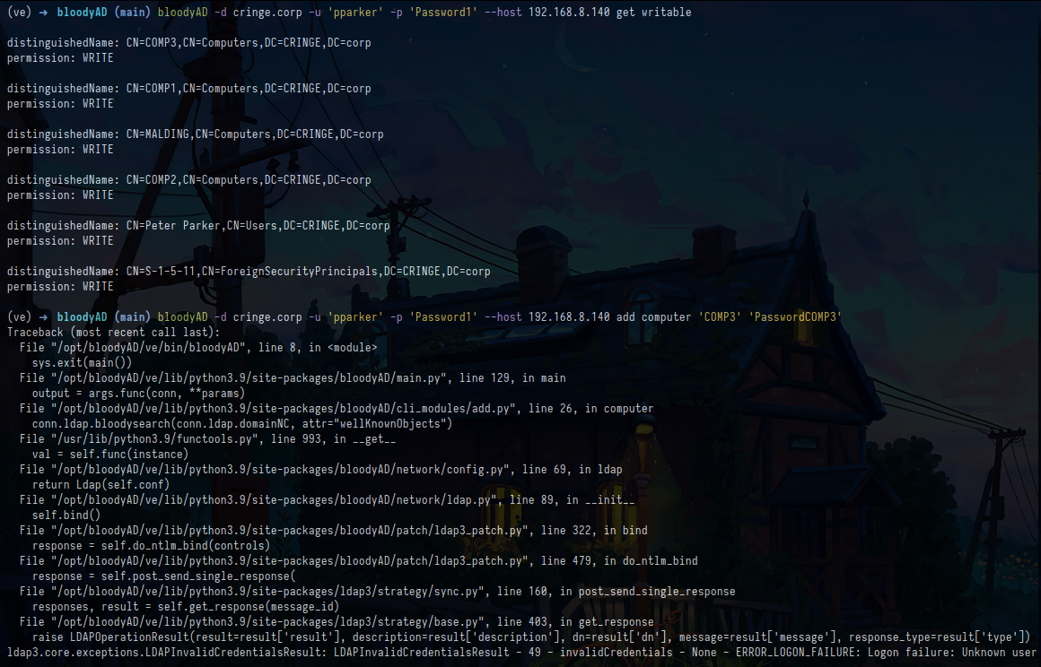 "get writable" errors with "Logon failure" in some cases · Issue #37 · CravateRouge/bloodyAD ...