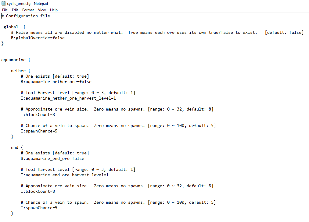Vanilla Ores still generate · Issue #1347 · Lothrazar/Cyclic · GitHub