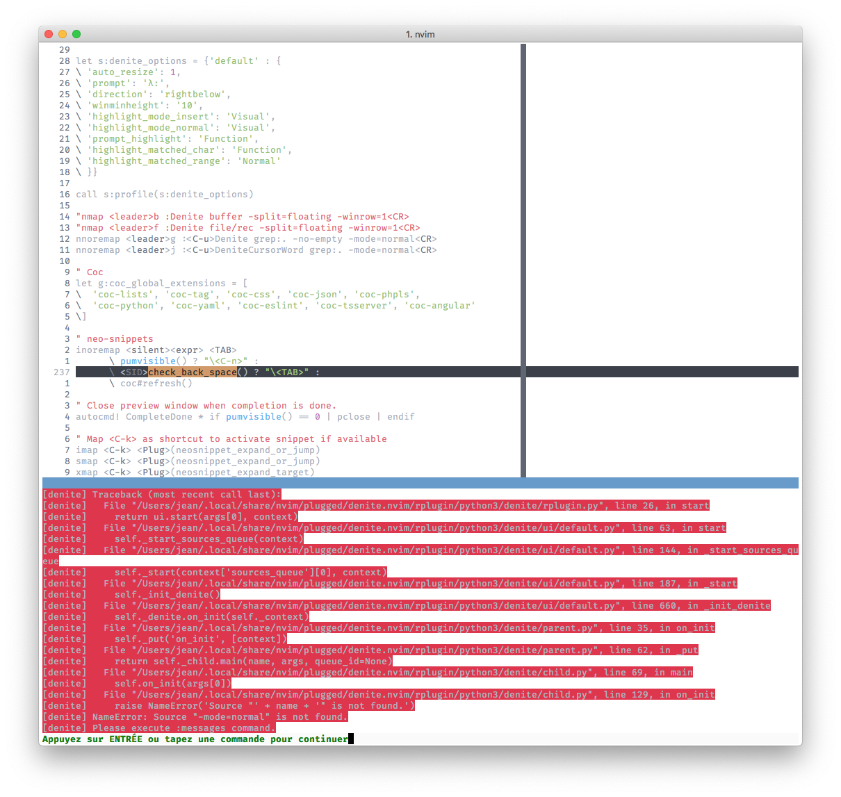 python errors triggered · Issue #648 · Shougo/denite.nvim · GitHub