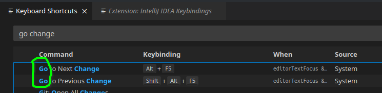 [BUG] "Show Next Change" is mapped instead of "Go to Next Change" · Issue #310 · kasecato/vscode ...