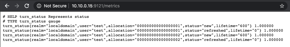 support export metrics to prometheus · Issue #474 · coturn/coturn · GitHub