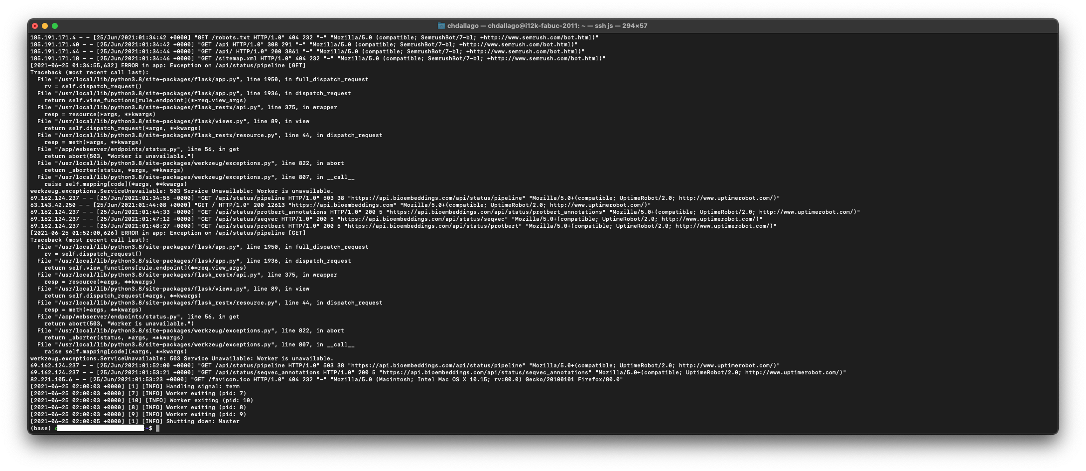 Webserver backend worker didn't restart after automatic reboot · Issue #139 · sacdallago/bio ...