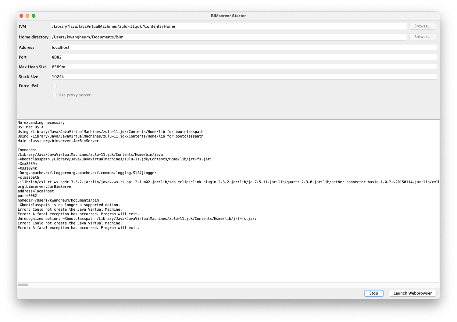Mac m1 jar file error · Issue #1216 · opensourceBIM/BIMserver · GitHub