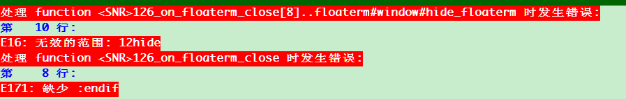 gVIM8.2输入模式下有高亮-切到正常模式就不高亮 · Issue #131 · voldikss/vim-floaterm · GitHub