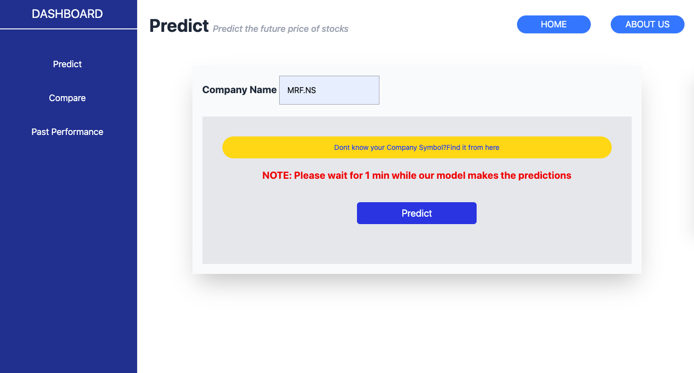 GitHub - rohansawai/Stockrr-App: In this project, we aim to predict the future price of any ...