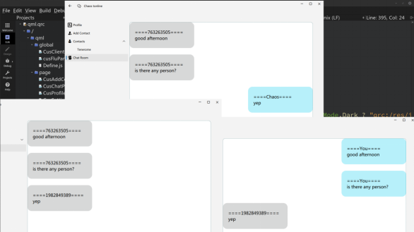 GitHub - Tenerome/chat: 毕设项目：QML+C++的即时通信系统