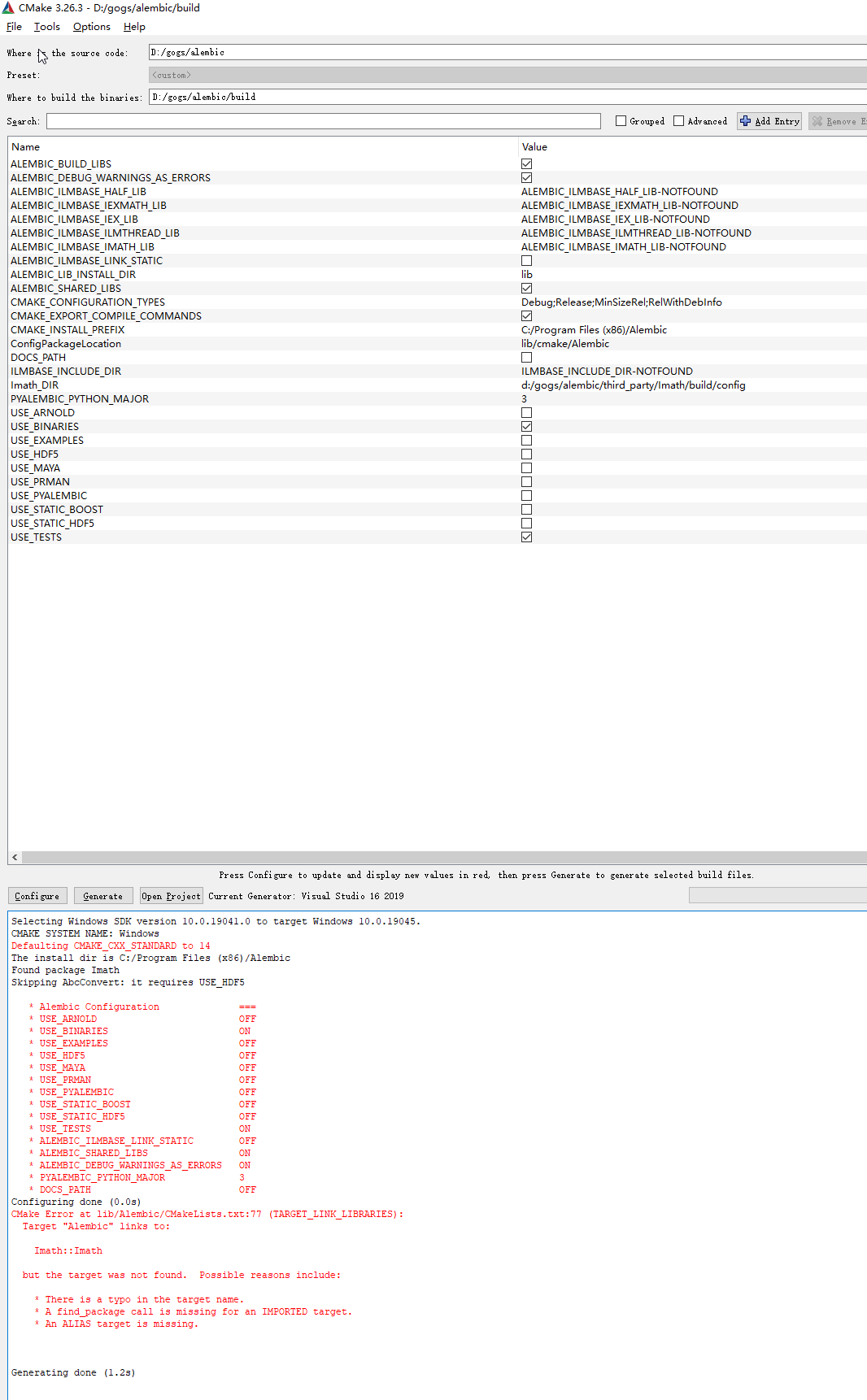 Target "Alembic" links to: Imath::Imath but the target was not found · Issue #419 · alembic ...