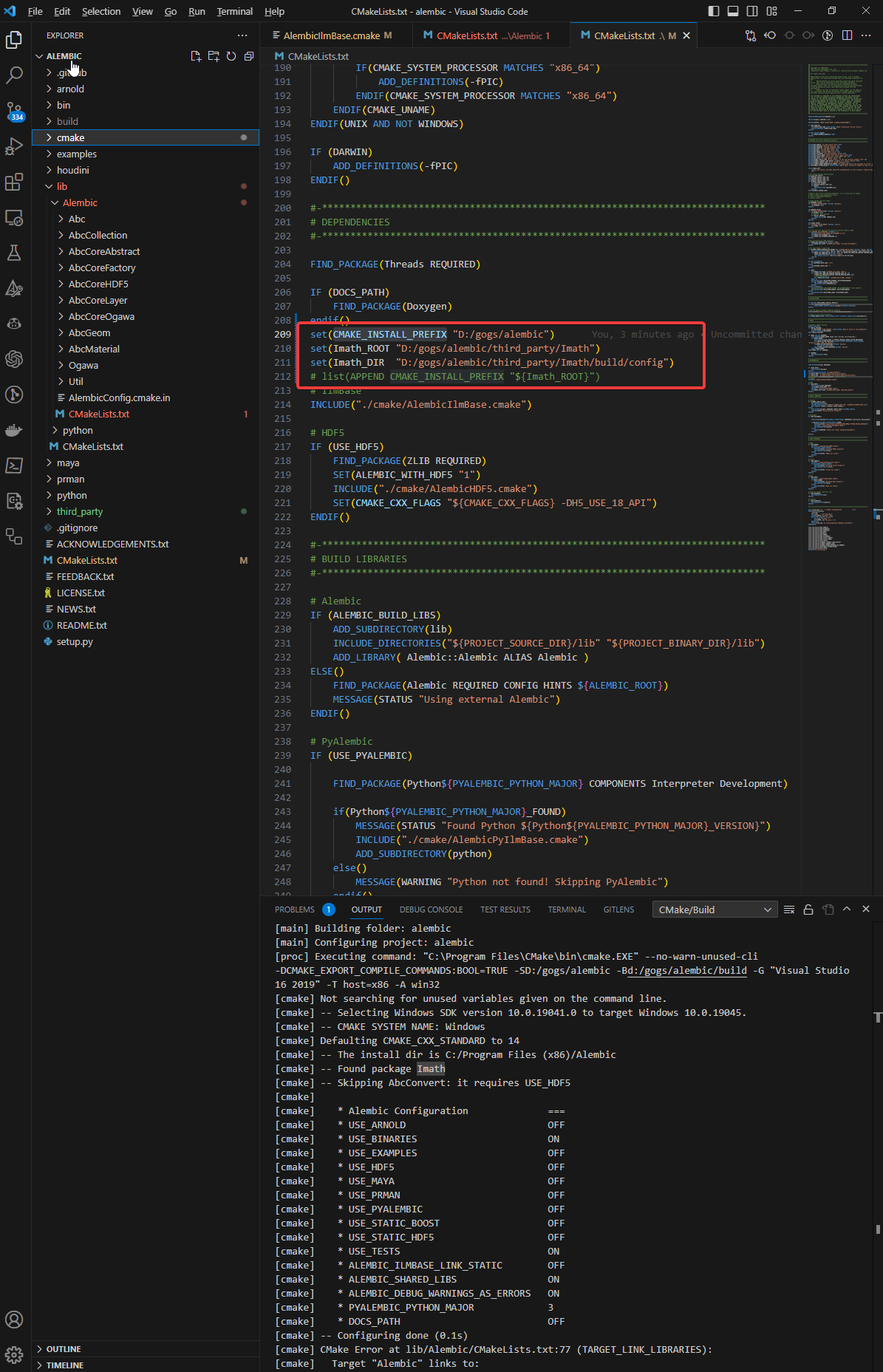 Target "Alembic" links to: Imath::Imath but the target was not found · Issue #419 · alembic ...