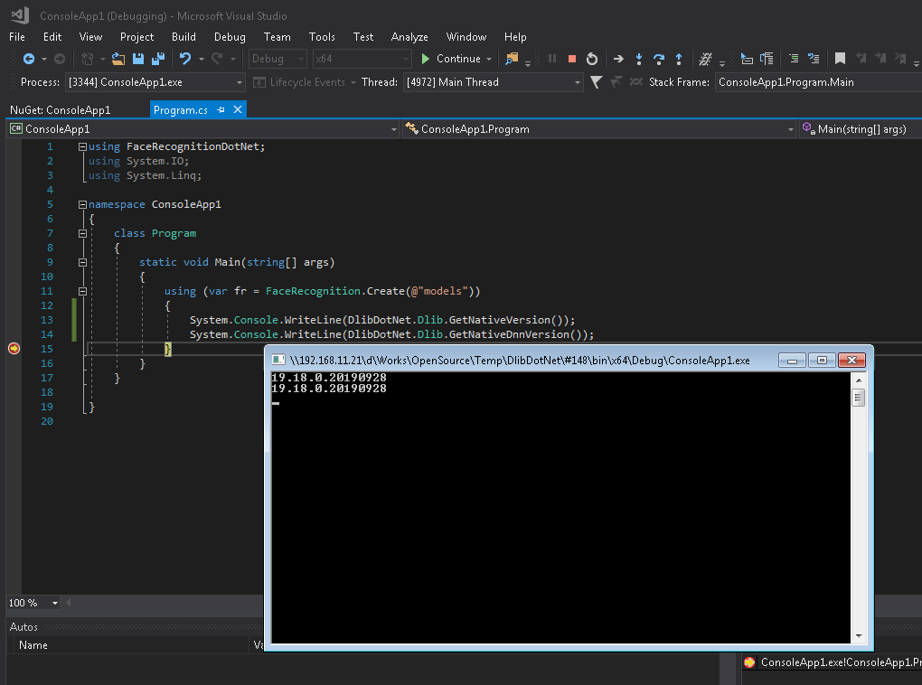 Unable To Load Dll Dlibdotnetnative · Issue 148 · Takuya Takeuchi Dlibdotnet · Github