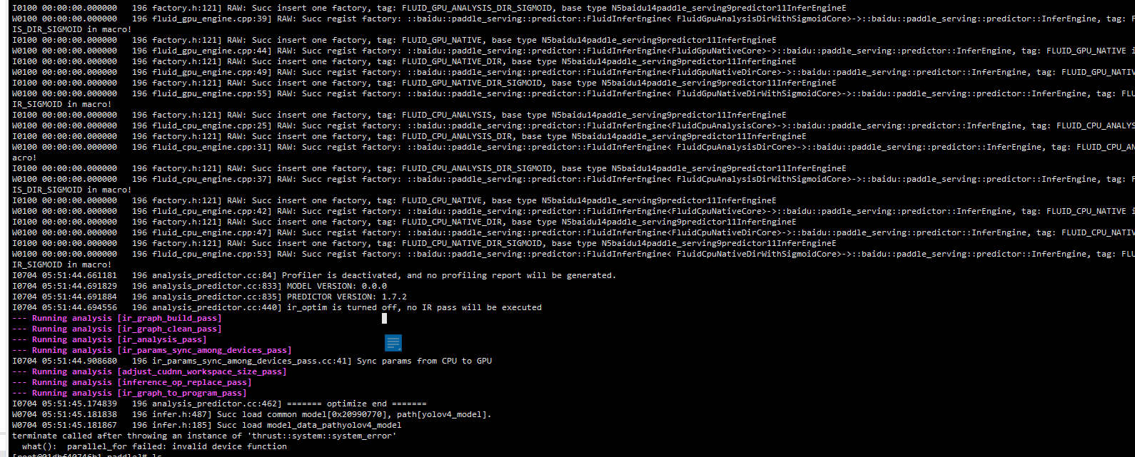 自己编译的cuda10版本serving 运行后预测时报错 · Issue #719 · PaddlePaddle/Serving · GitHub