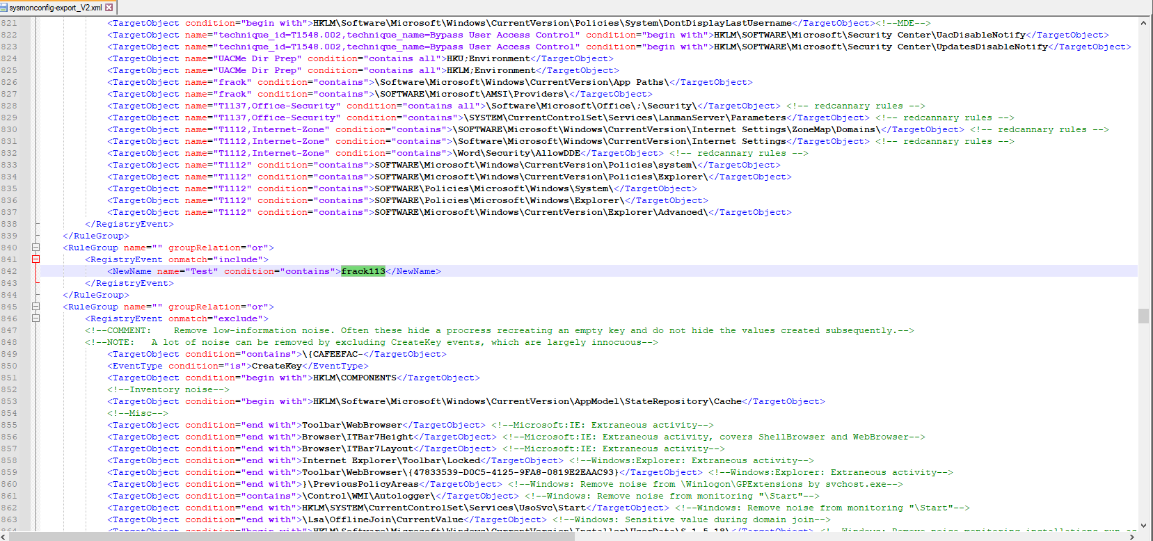 "Disable Security Events Logging Adding Reg Key MiniNt" sysmon field name issue · Issue #2829 ...