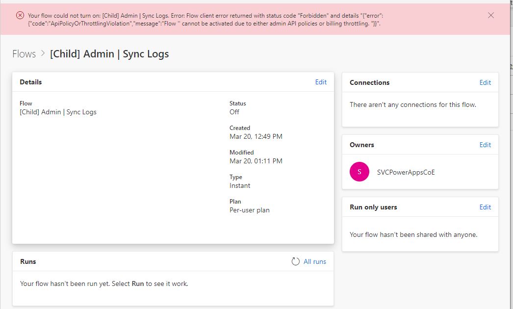 [BUG]: Admin Sync Audit Log enablement issue · Issue #184 · microsoft/powerapps-tools · GitHub