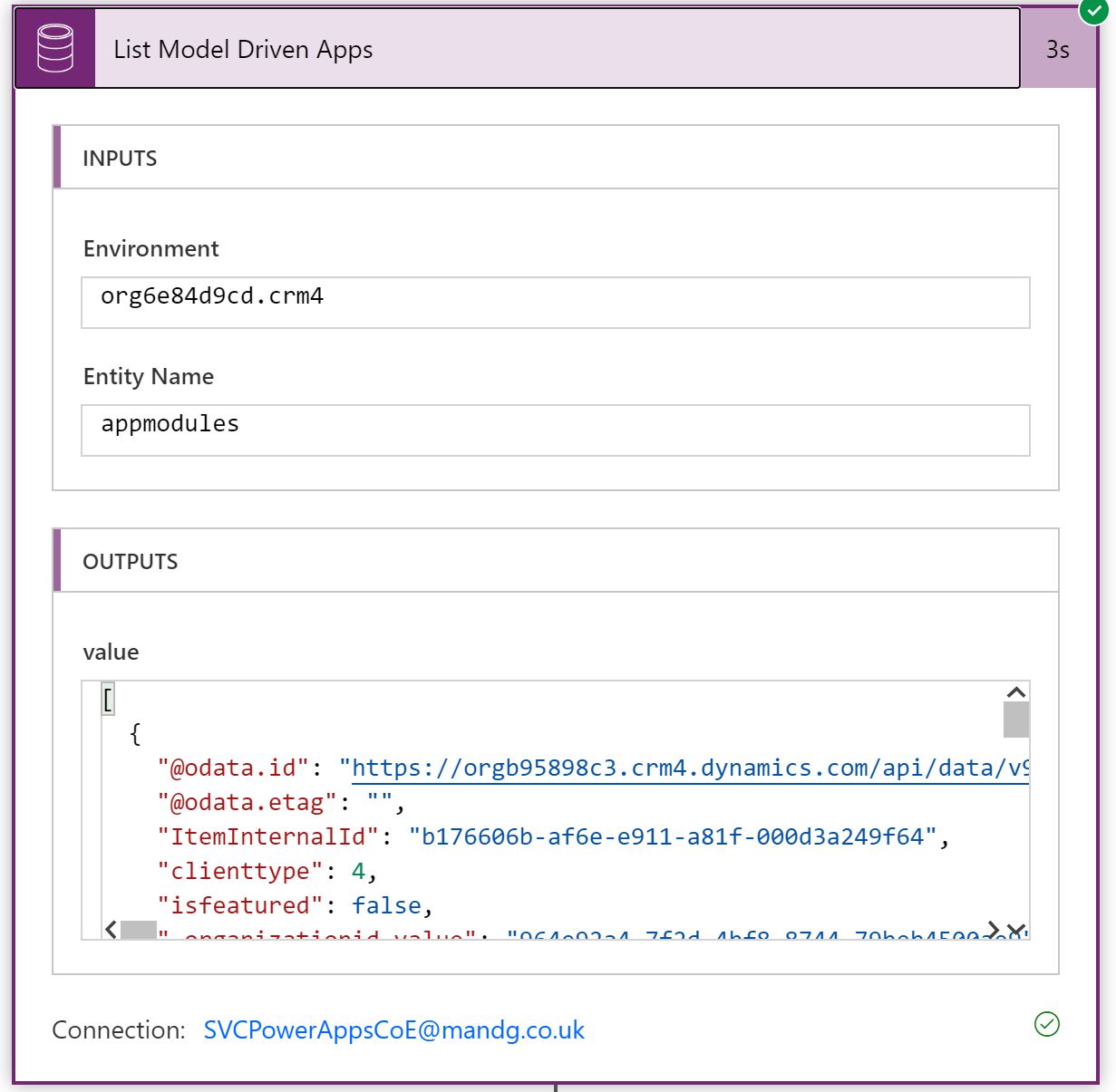 Issue with looking up unpublished model driven apps · Issue #312 ...