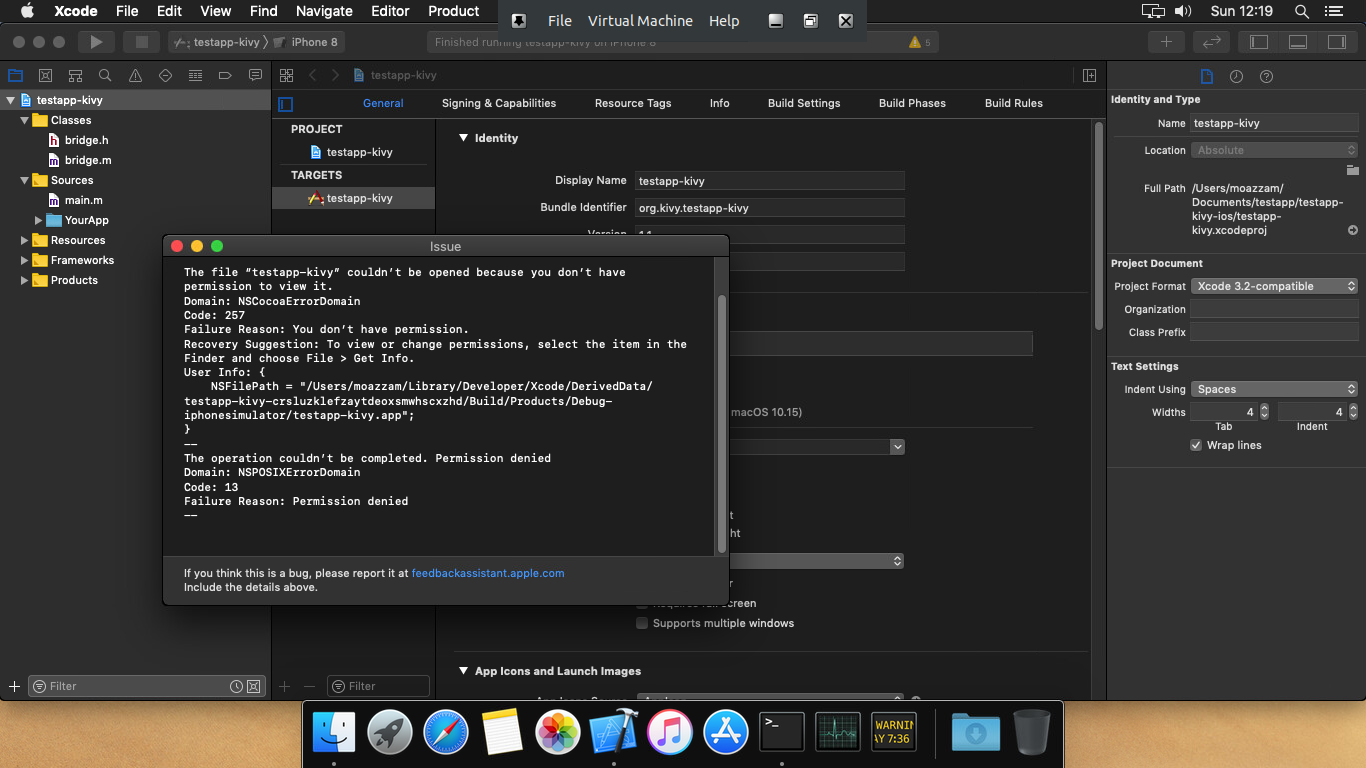 Permission denied while opening app-dir · Issue #636 · kivy/kivy-ios · GitHub