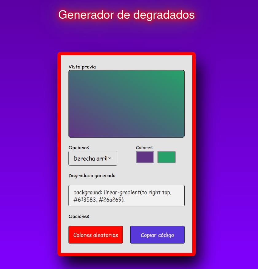 GitHub - sapoclay/generador-degradados: Crea un generador de degradados utilizando HTML, CSS y ...