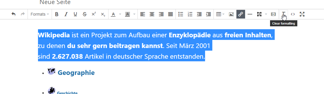 Re Clear Reset Block Styles On Clear formatting Button Usage 