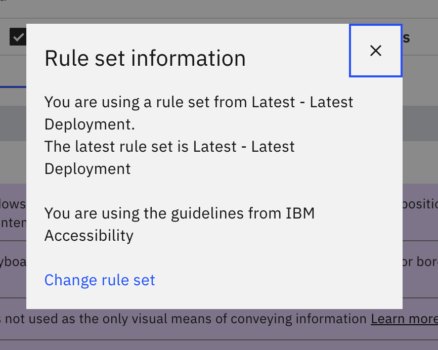 [BUG]: Rule set information is confusing and needs improvement · Issue #768 · IBMa/equal-access ...
