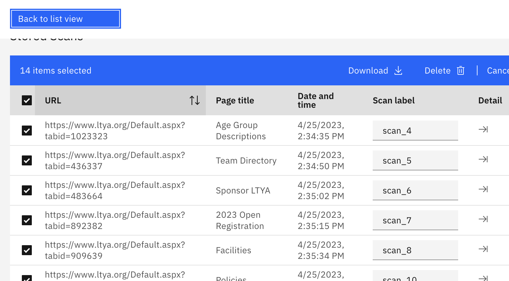 [BUG]: Stored scans start at # 4 instead of #1 · Issue #1418 · IBMa/equal-access · GitHub