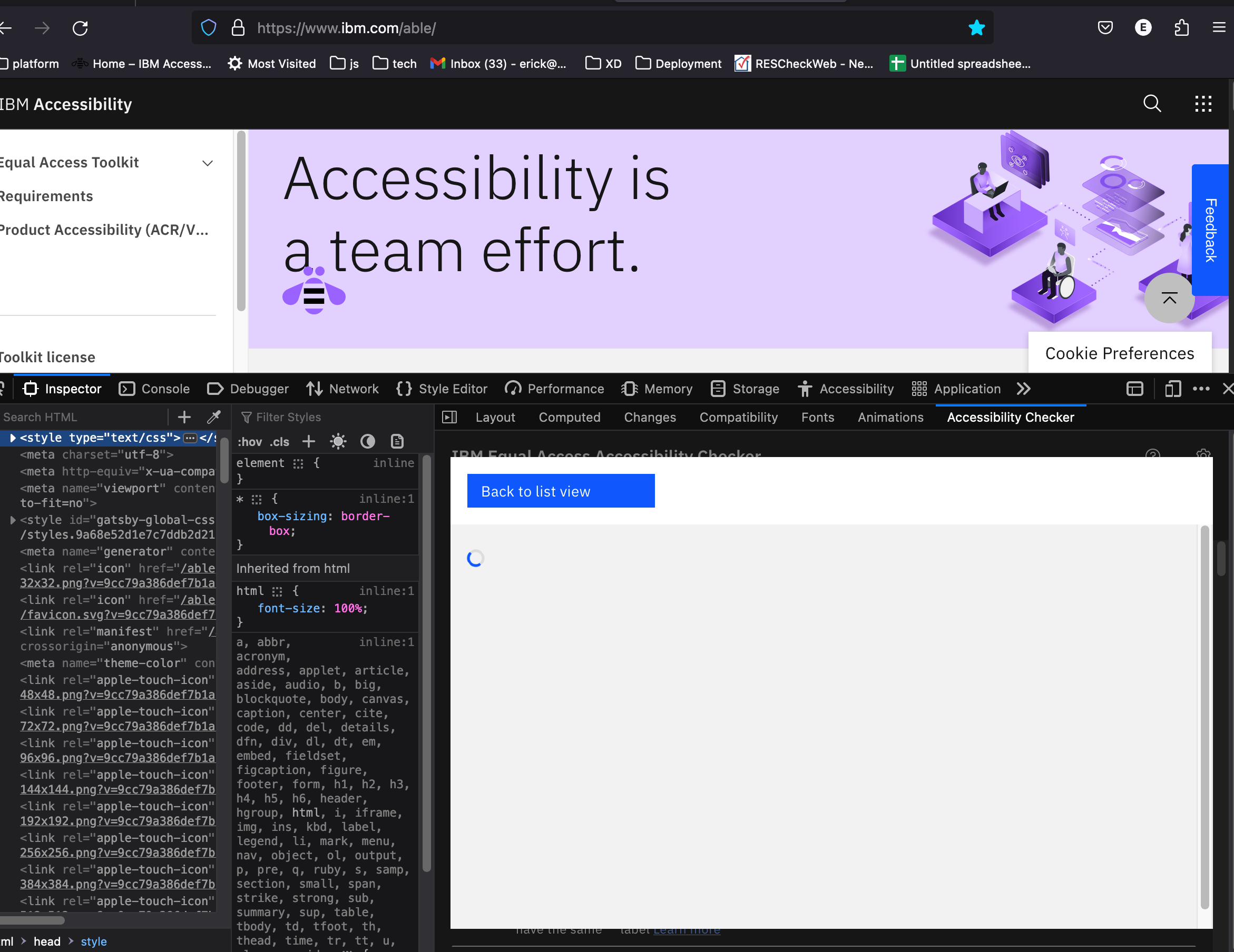 [BUG]: FF unable to display the help from a scan - continue spinning · Issue #1419 · IBMa/equal ...