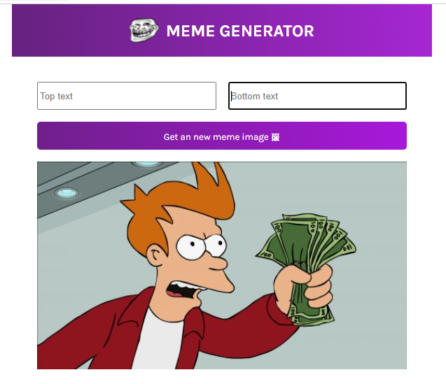 GitHub - Dev26x/meme-genr: A meme generator site built with REACT. This ...