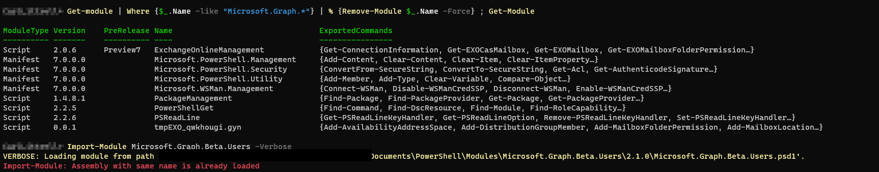 Commands fail when issuing commands from both versions in the open session. · Issue #2174 ...