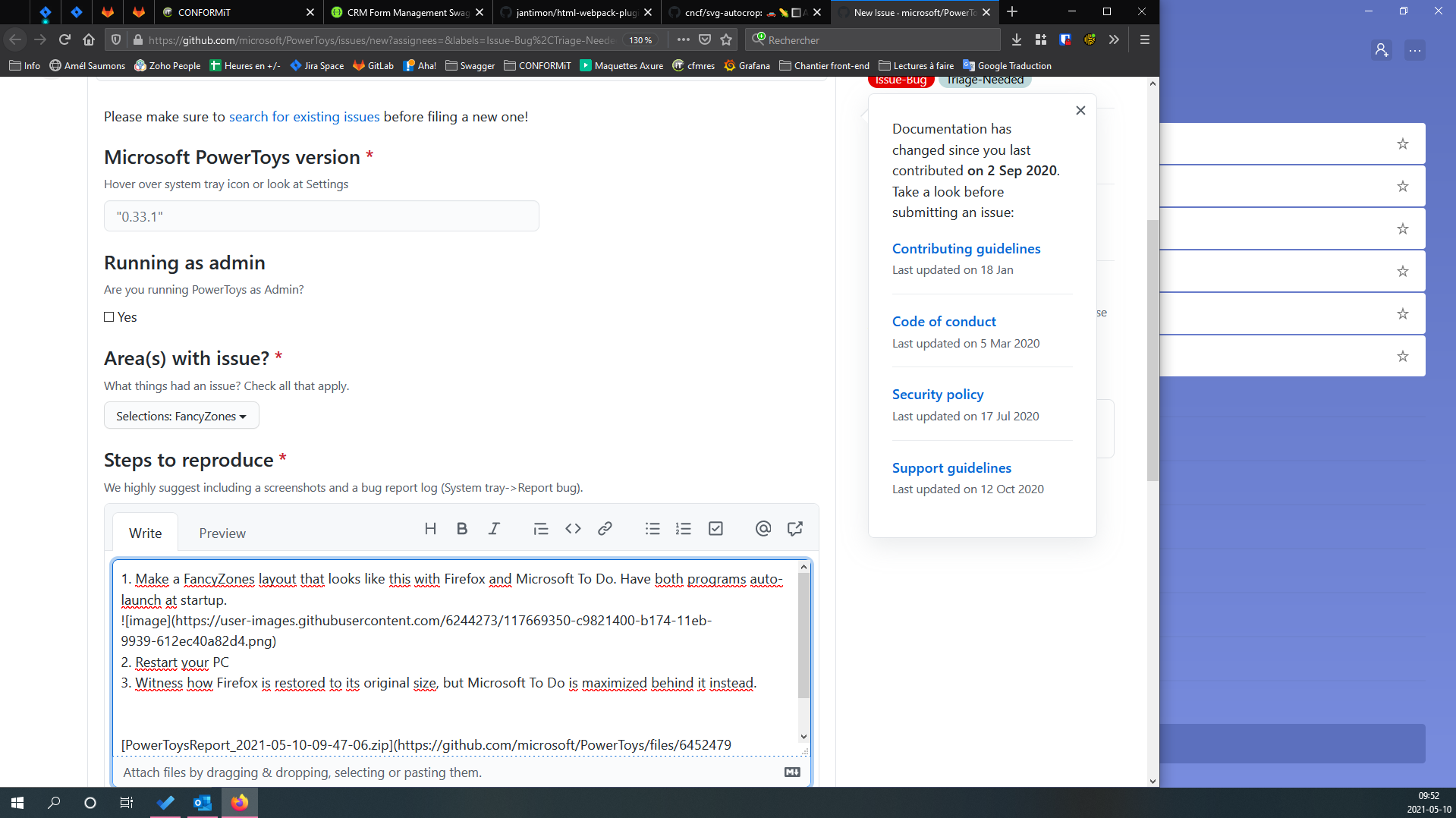 Microsoft To Do Not Getting Auto Resized · Issue 11192 · Microsoft Powertoys · Github