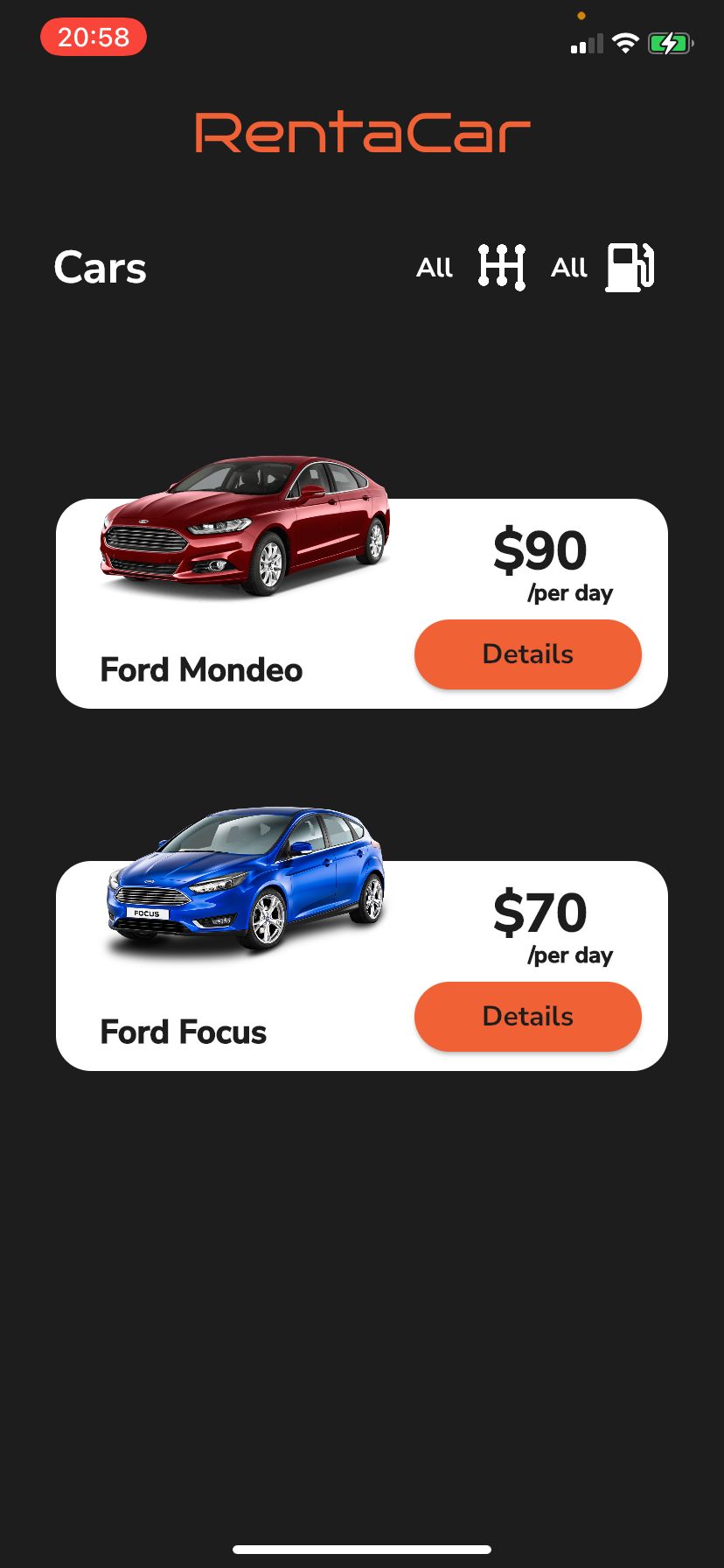 GitHub - Bicyap/rent-a-car-app: Rent a Car App with Flutter
