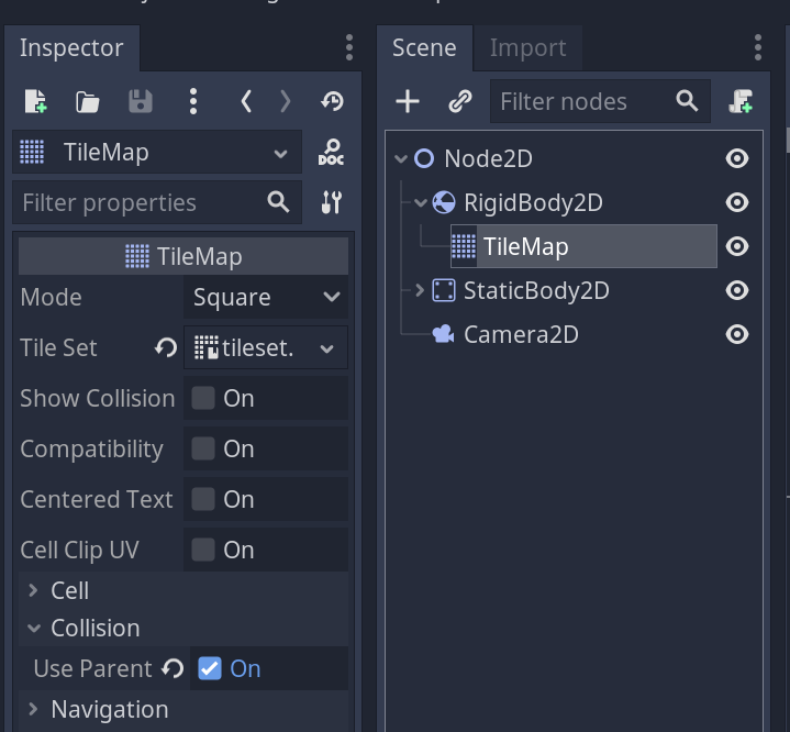 CollisionObject2D can no longer get shapes from TileMaps · Issue #66879 · godotengine/godot · GitHub